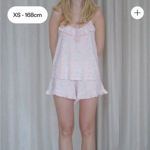 Djerf Avenue | Intimates & Sleepwear | Go Slow Pajama Set Summer Island ...